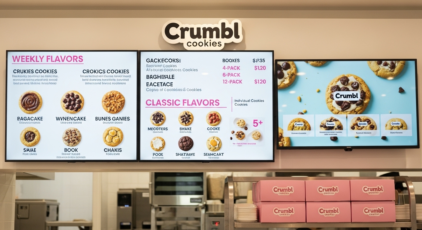 Menu Crumbl Cookies All Flavors