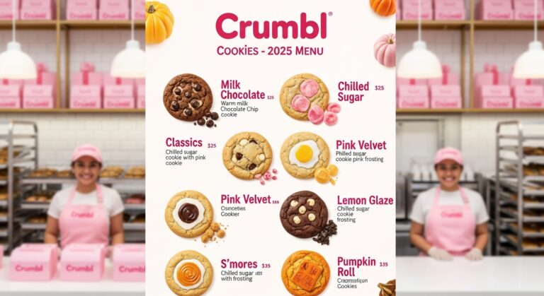 Crumbl Cookies Menu