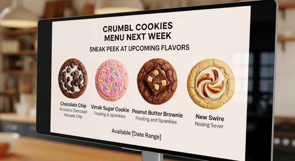 Crumbl Cookies Menu Next Week