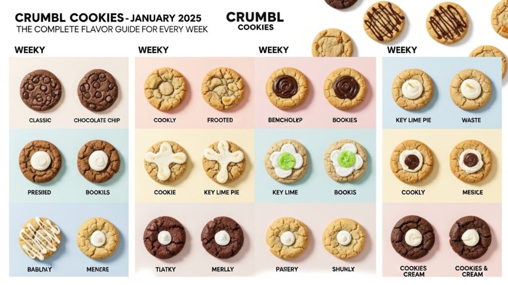 crumbl cookies menu january 2025 the complete flavor guide for every week